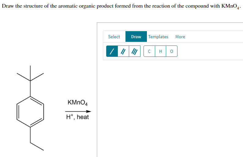 Solved Draw the structure of the aromatic organic product | Chegg.com