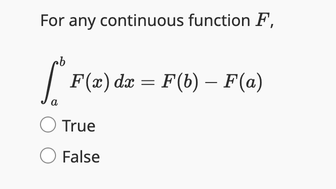 Solved For any continuous function | Chegg.com