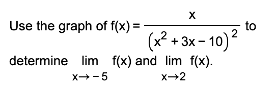 Solved Use the graph of f(x)=x(x2+3x-10)2 ﻿todetermine | Chegg.com