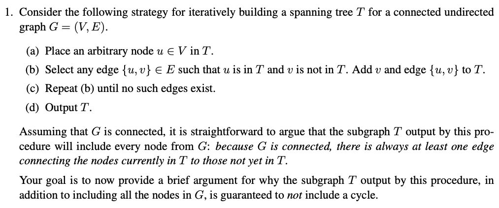 Solved 1. Consider the following strategy for iteratively | Chegg.com