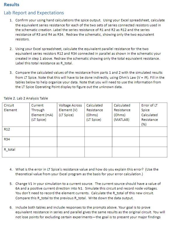 Solved Task 2: LT Spice Simulation 1. Use the information | Chegg.com