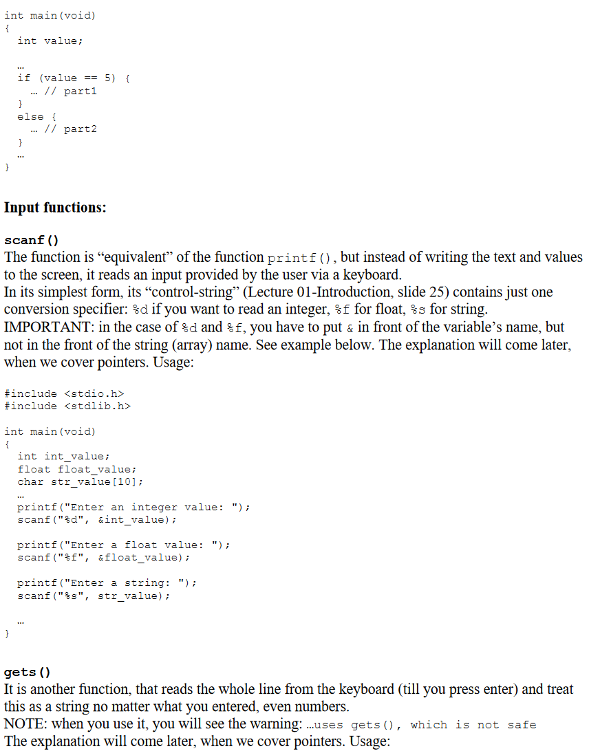Solved Problem Specification You are asked to write a C | Chegg.com