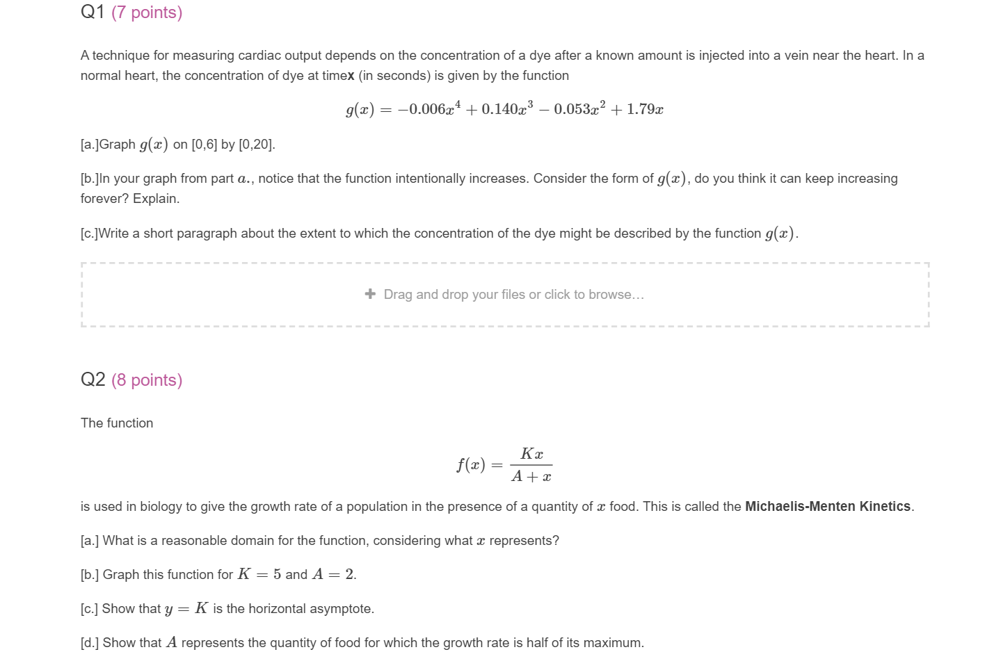 Q1 (7 points) A technique for measuring cardiac | Chegg.com
