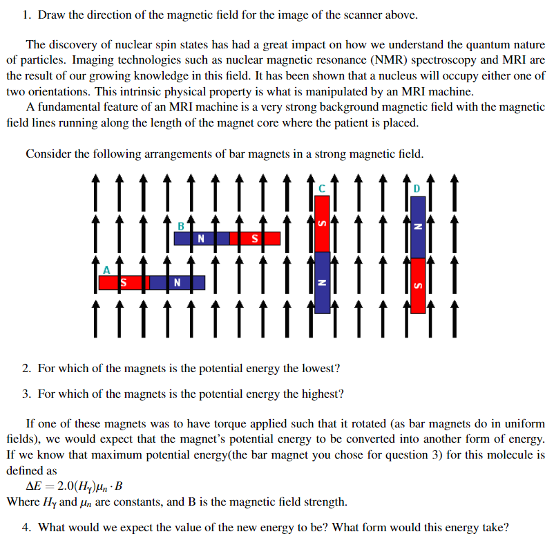 Solved 1. Draw the direction of the magnetic field for the | Chegg.com