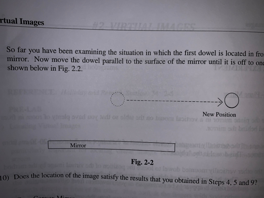 Solved rtual Images So far you have been examining the | Chegg.com