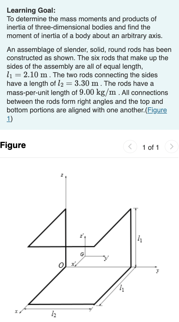 Solved Learning Goal: To determine the mass moments and | Chegg.com