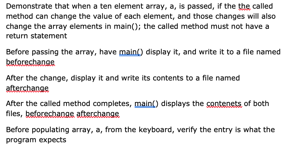 Solved Demonstrate that when a ten element array, a, is | Chegg.com