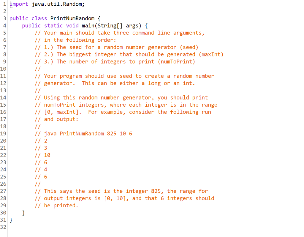 Solved 1. A seed value for a random number generator. This | Chegg.com