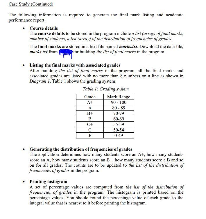 Solved Case Study - Academic Performance Report An institute | Chegg.com