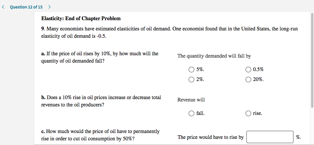 Solved Elasticity: End of Chapter | Chegg.com