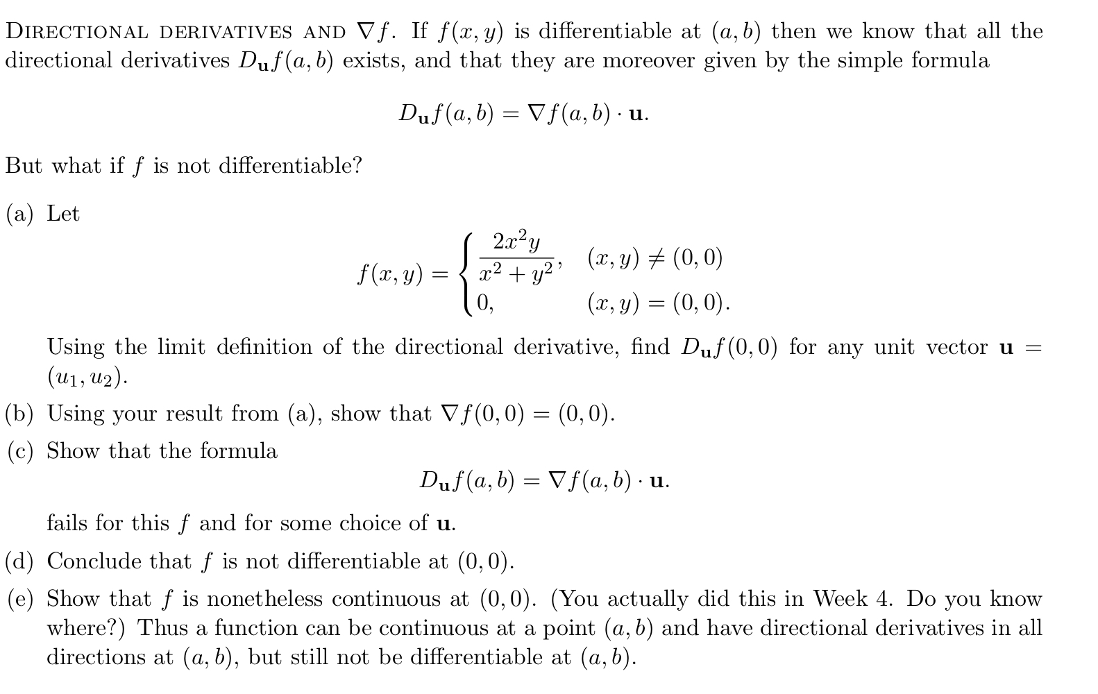 Solved DIRECTIONAL DERIVATIVES AND Vf. If f(x, y) is | Chegg.com