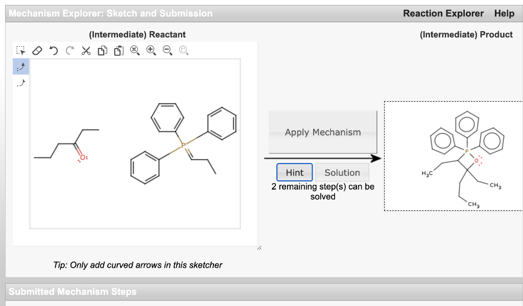 Solved Reaction Explorer Help (Intermediate) Product Tip: | Chegg.com