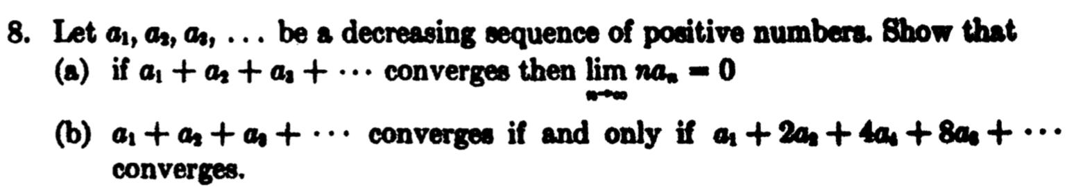 Solved 8. Iet a1,a2,a3,… be a decreasing sequence of | Chegg.com