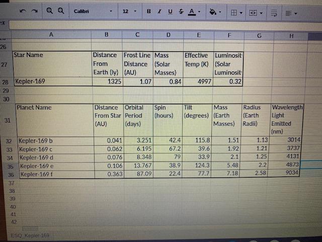 Solved Calculate the light travel, )use any three kepler | Chegg.com