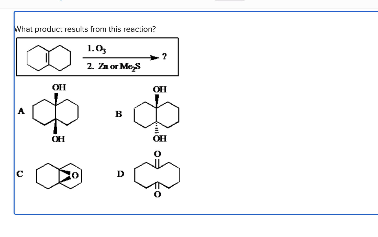 Solved What product results from this reaction? 2. Zn or Me2 | Chegg.com