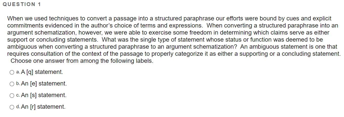 Solved QUESTION 1 When we used techniques to convert a | Chegg.com