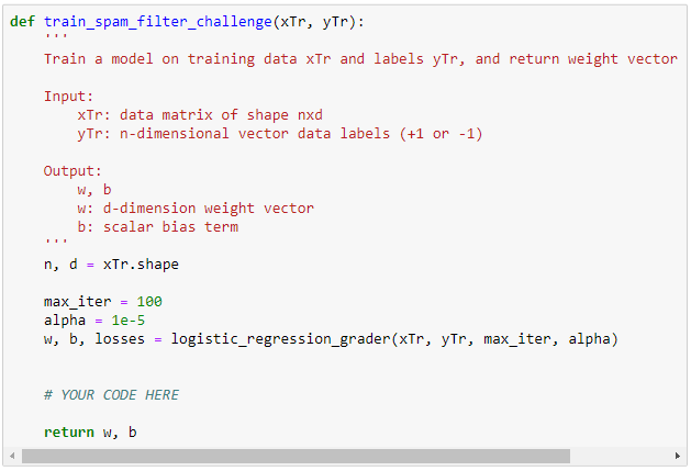 Solved Challenge: Improve Your Spam Classifier [Ungraded] | Chegg.com