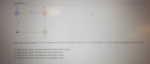 Solved Question 1 The charges in the figure above both have | Chegg.com
