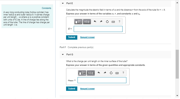 Solved Part E Constants Calculate the magnitude the electric | Chegg.com