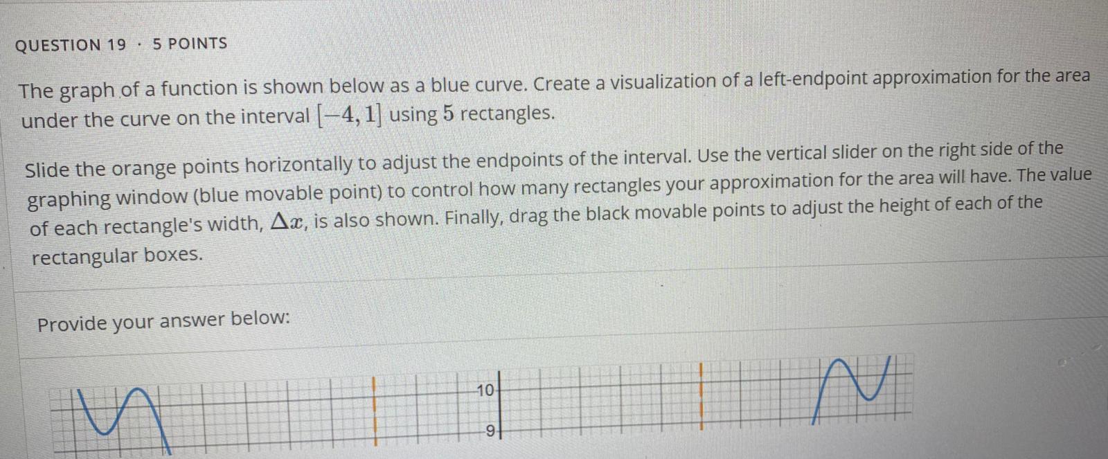 Solved QUESTION 19. 5 POINTS The graph of a function is | Chegg.com