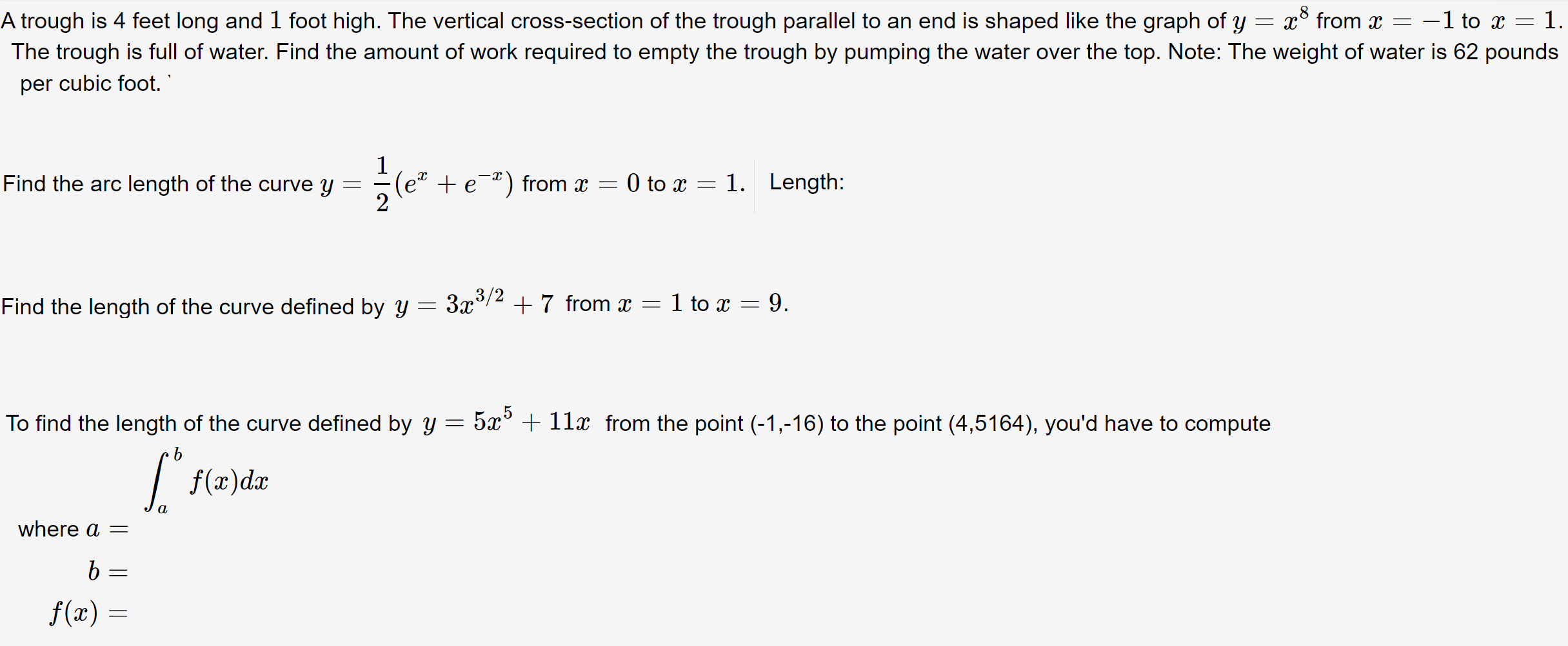 Solved = A trough is 4 feet long and 1 foot high. The | Chegg.com