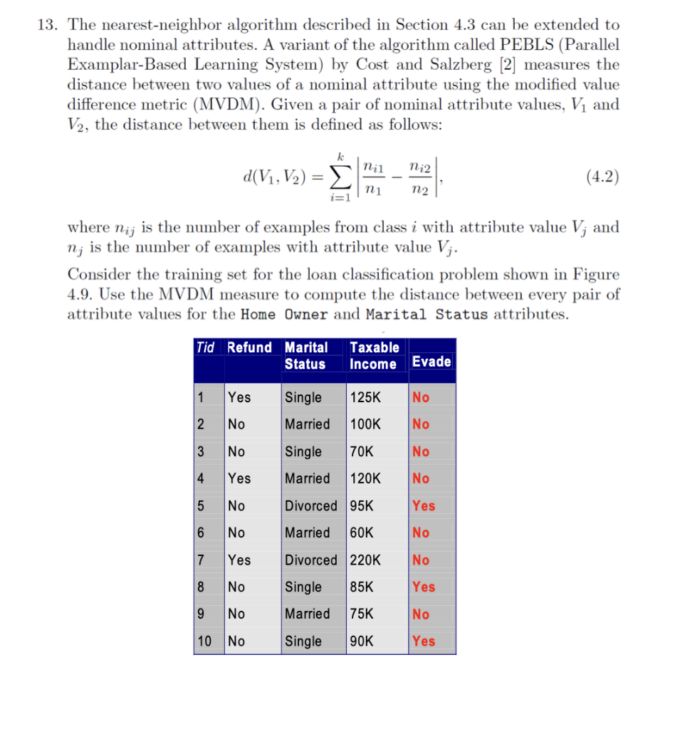 Solved 13. The nearest-neighbor algorithm described in | Chegg.com