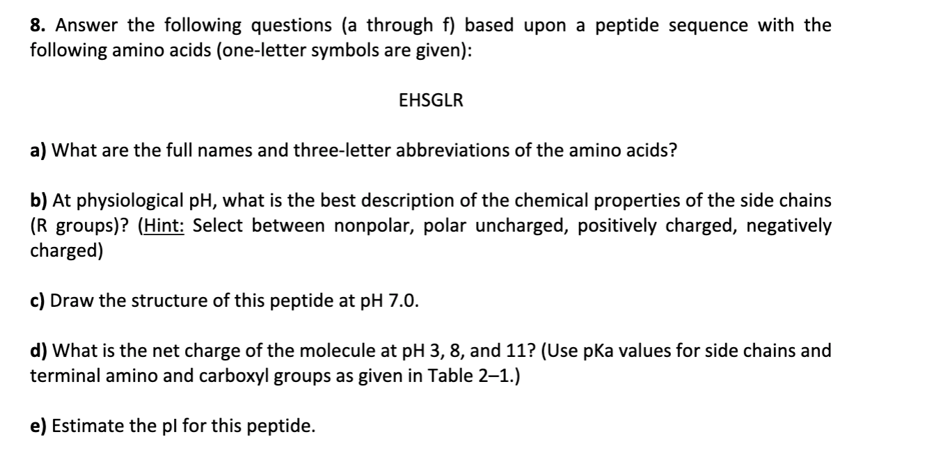Solved 8. Answer the following questions (a through f) based | Chegg.com