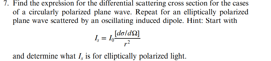 Solved Find the expression for the differential scattering | Chegg.com
