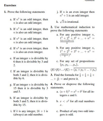 Solved 1. Prove the following statements j. If n is an even | Chegg.com