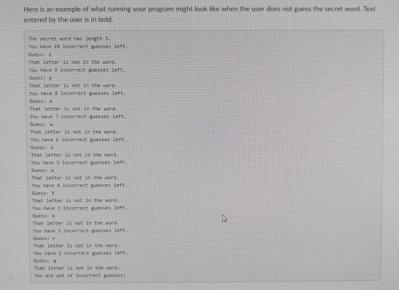 Solved How the Game Works At the very beginning of your | Chegg.com