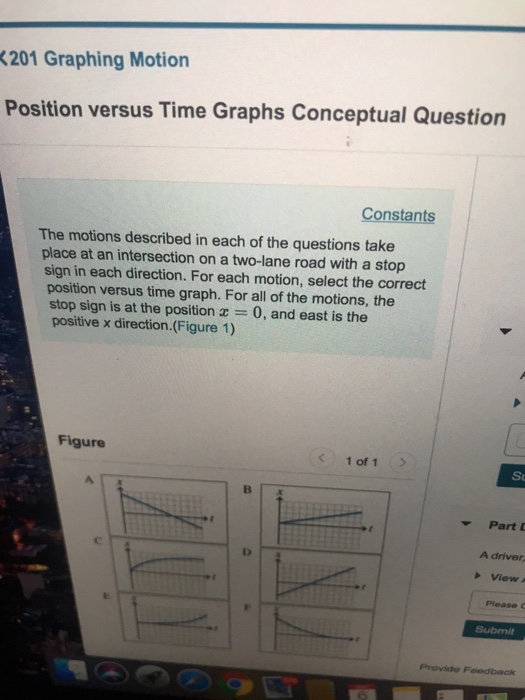 Solved 201 Graphing Motion Position versus Time Graphs | Chegg.com
