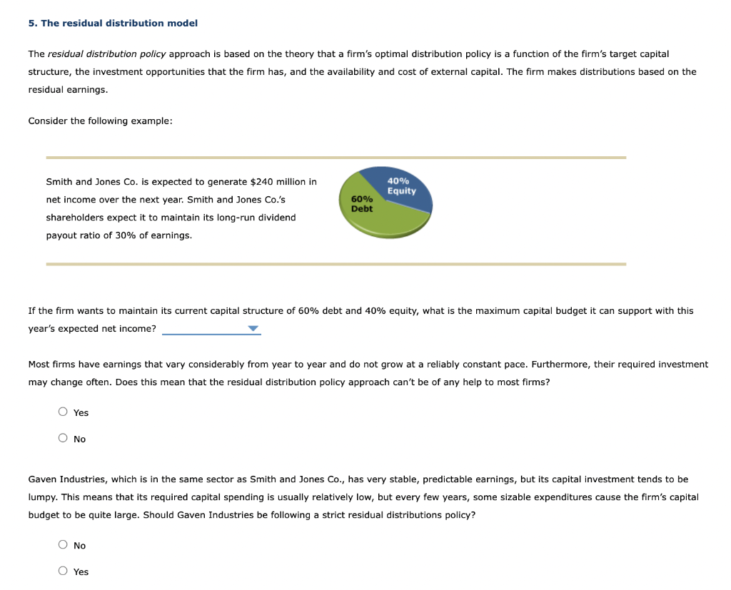 Solved 5. The residual distribution model The residual | Chegg.com Solved 5. The residual distribution model The residual | Chegg.com
