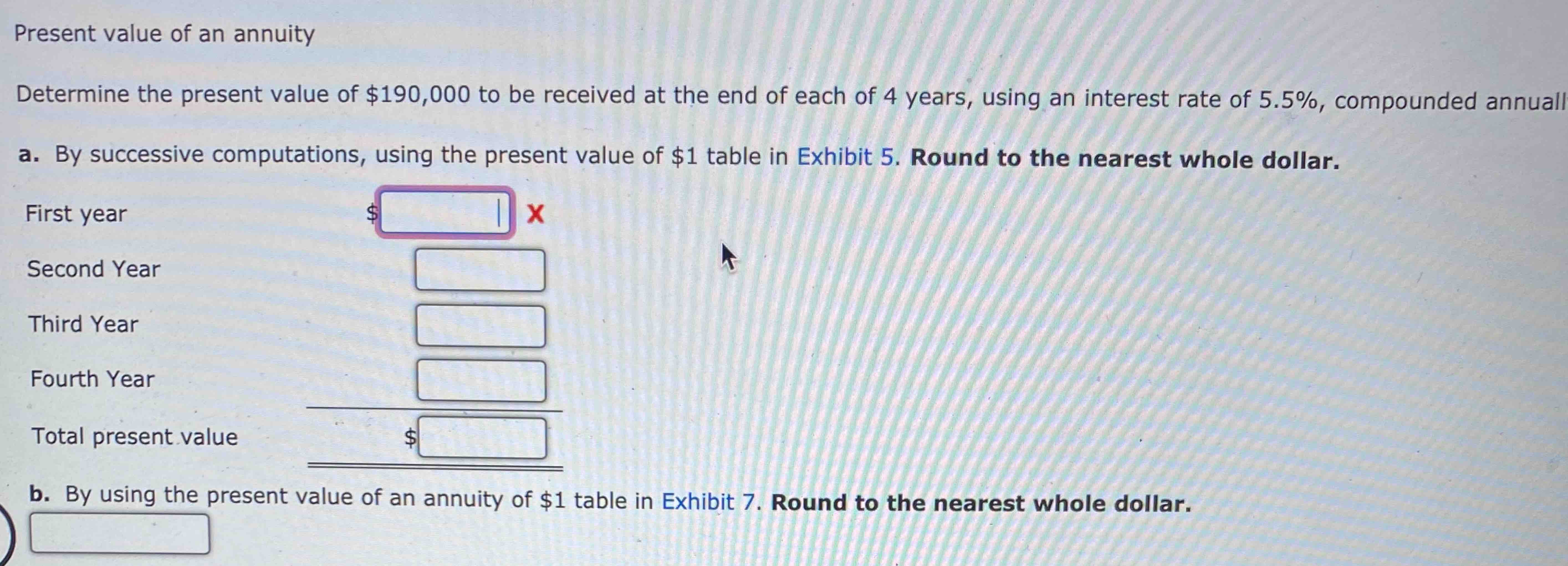 Solved Present value of an annuityDetermine the present | Chegg.com