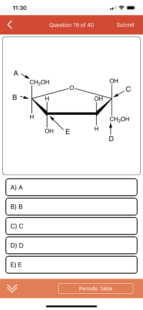 Solved Which carbon is the anomeric carbon in the structure | Chegg.com