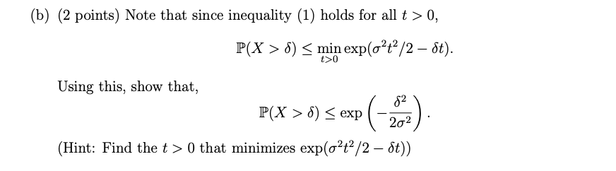 Solved Hoeffding's inequality provides an upper bound on the | Chegg.com