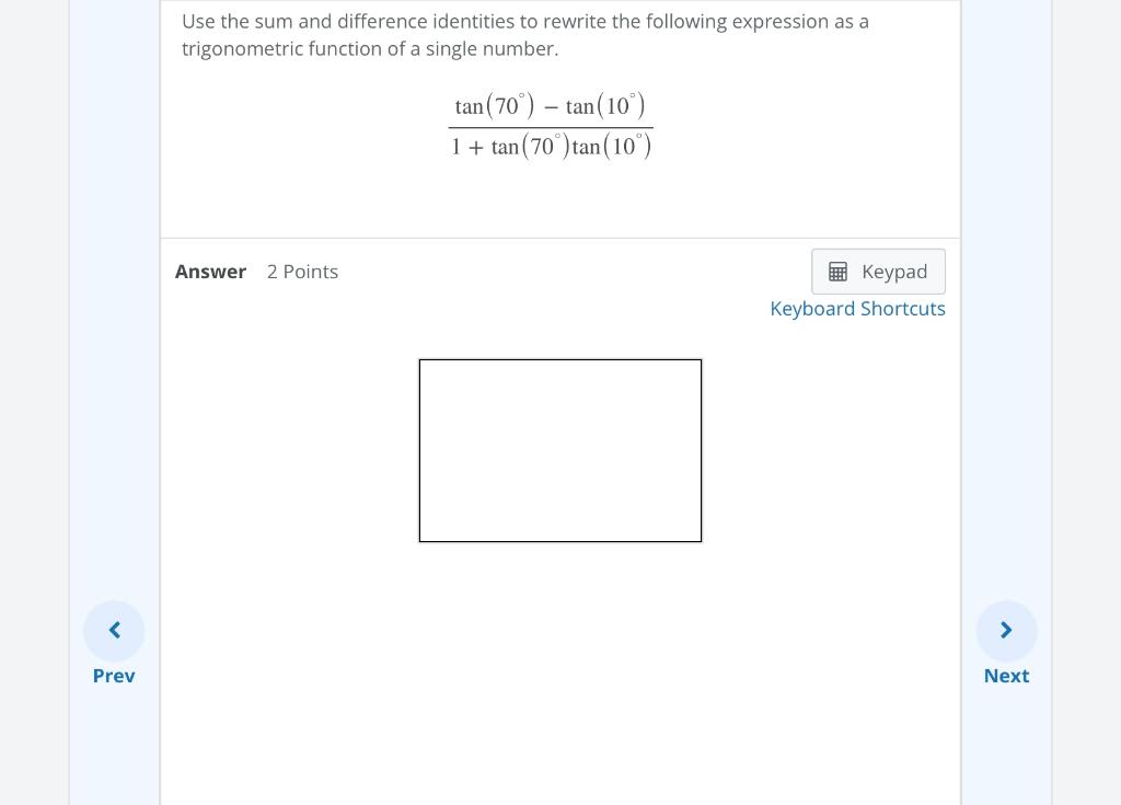 Solved Use The Sum And Difference Identities To Rewrite The Chegg