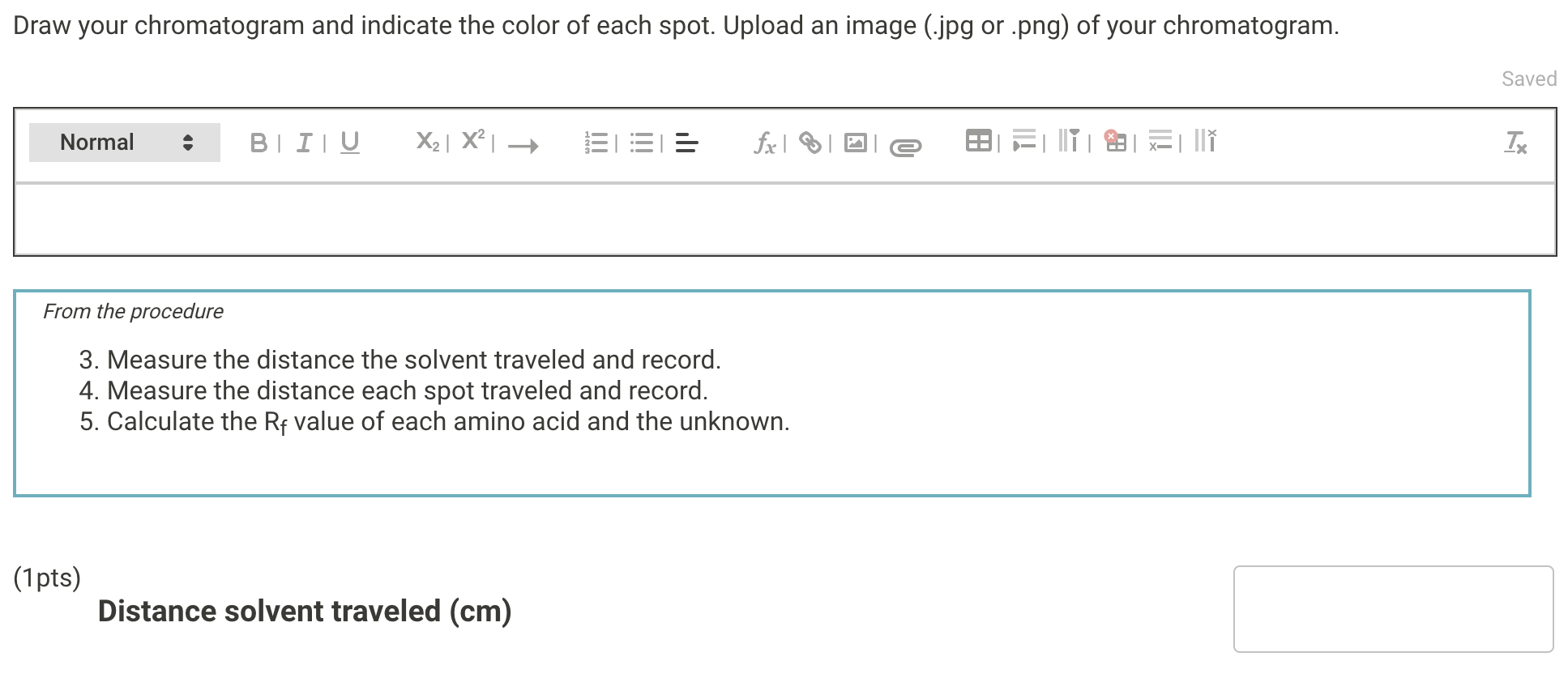 Solved Chromatography Obtain a clean and dry 600 mL beaker | Chegg.com
