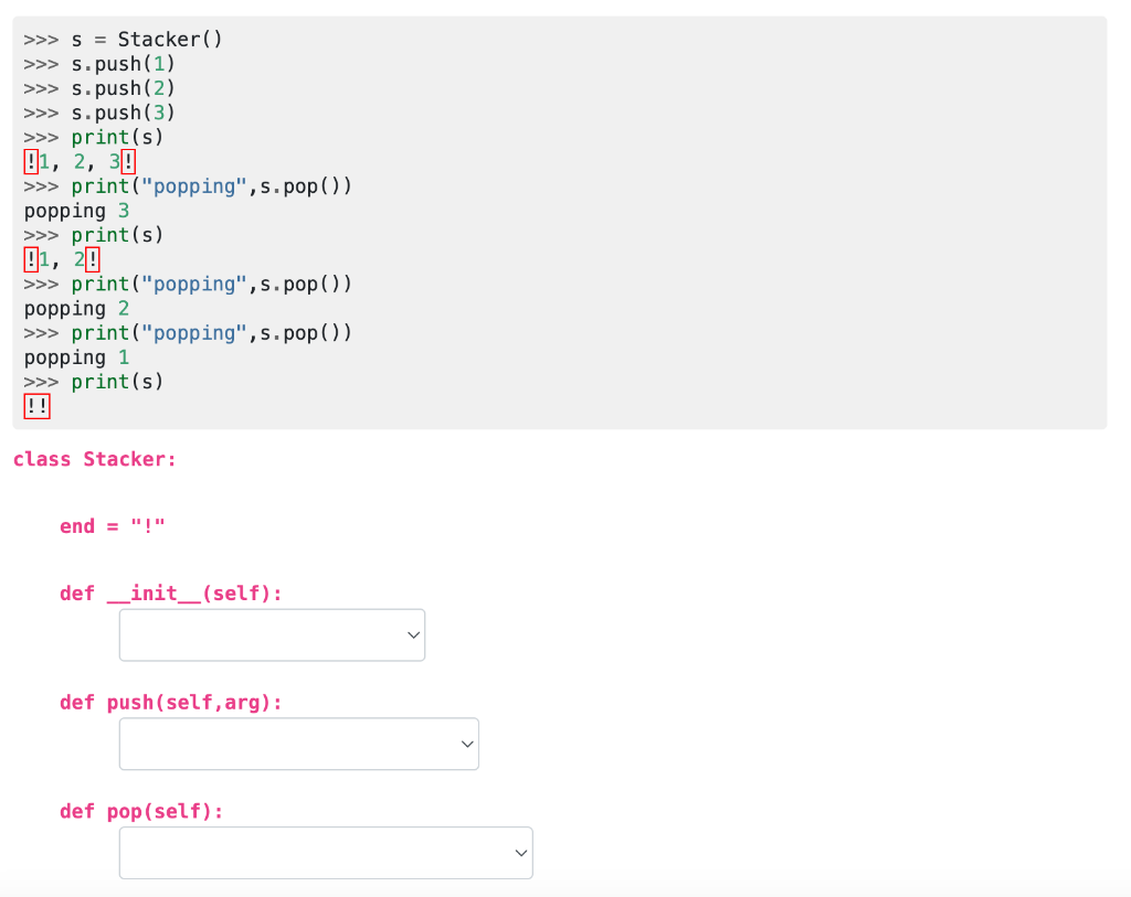 Solved A stack is one of the most common data structures we | Chegg.com
