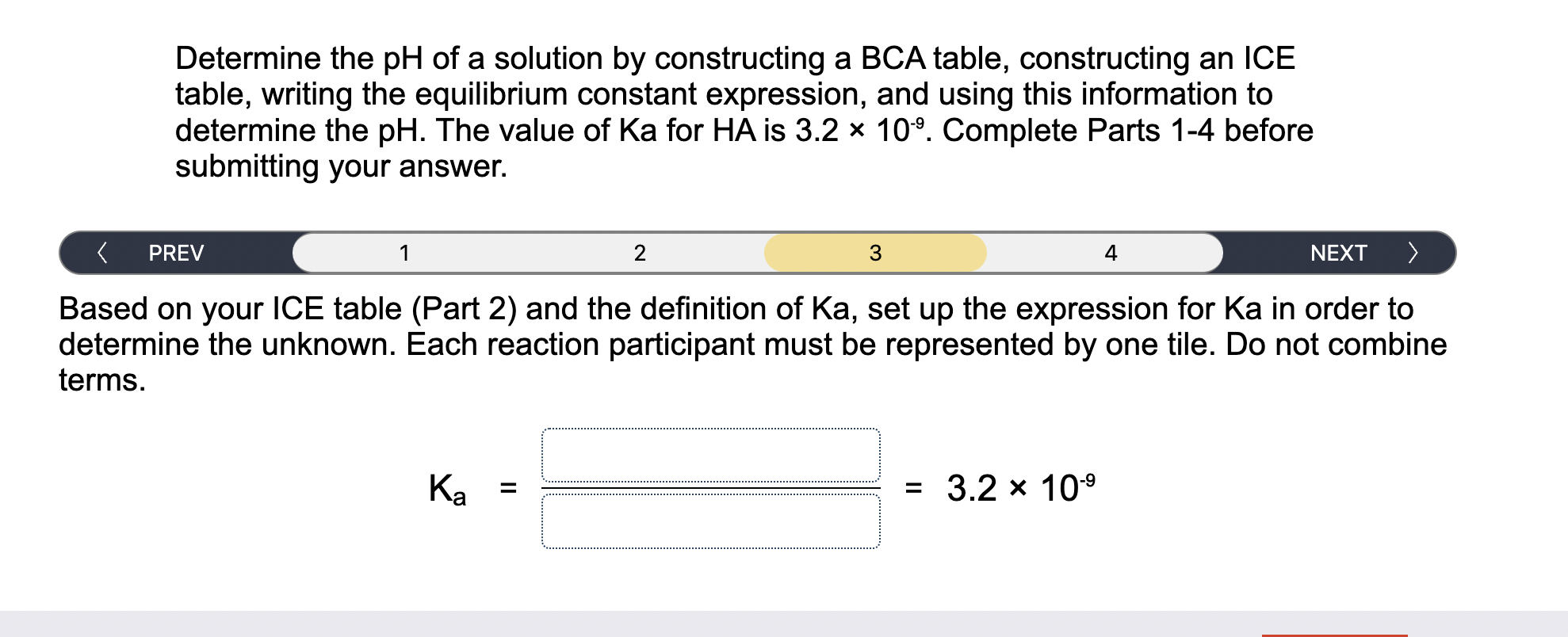 Solved Determine the pH of a solution by constructing a BCA | Chegg.com