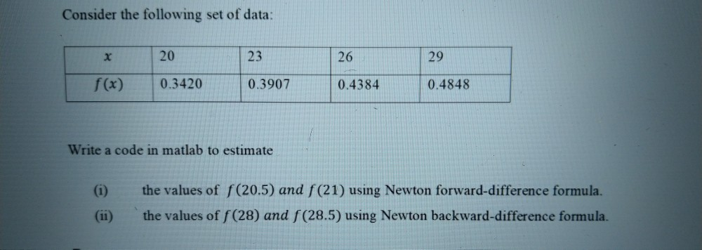 Solved I am required to write code in MATLAB to determine | Chegg.com