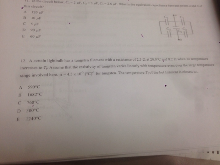 Solved In the circuit below, C_1 = 2 mu F, C_2 = 3 mu F, C_3 | Chegg.com