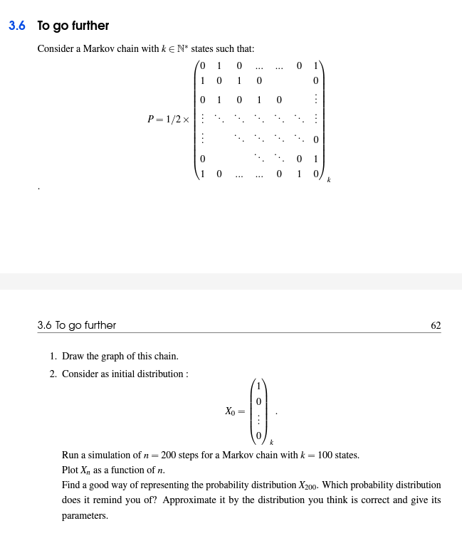 Probability exercise to do on Matlab. Please answer | Chegg.com