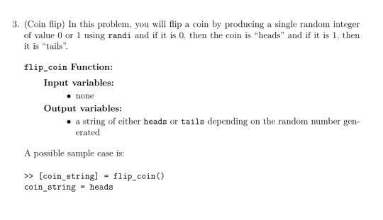 Solved 3. (Coin flip) In this problem, you will flip a coin | Chegg.com