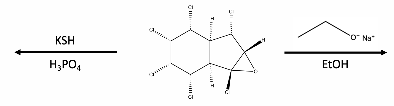 Solved Show the mechanism for the opening of the heptachlor | Chegg.com