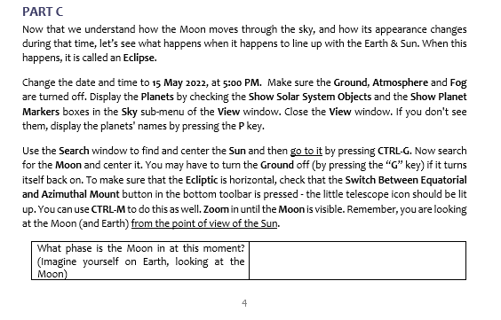 Now that we understand how the Moon moves through the | Chegg.com