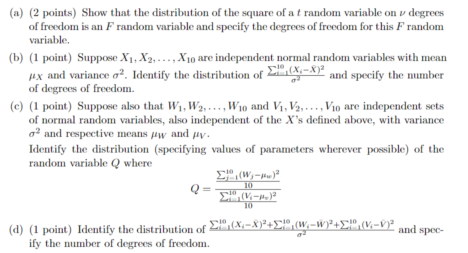 Solved Recall that a t random variable on v degrees of | Chegg.com