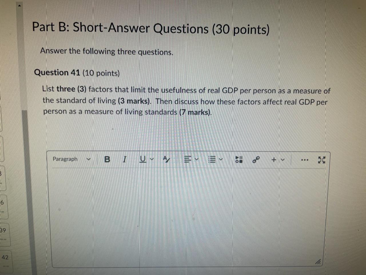 Solved Part B: Short-Answer Questions ( 30 points) Answer | Chegg.com Solved Part B: Short-Answer Questions ( 30 points) Answer | Chegg.com