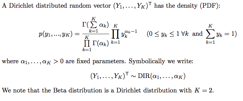 Categorical distribution with Dirichlet prior. 45 | Chegg.com