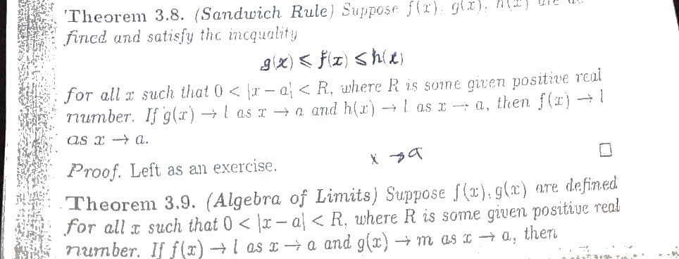 Solved Theorem 3.8. (Sandwich Rule) Suppose f(x): glx); | Chegg.com