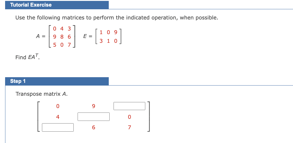 Solved Use the matrices below. Perform the indicated | Chegg.com